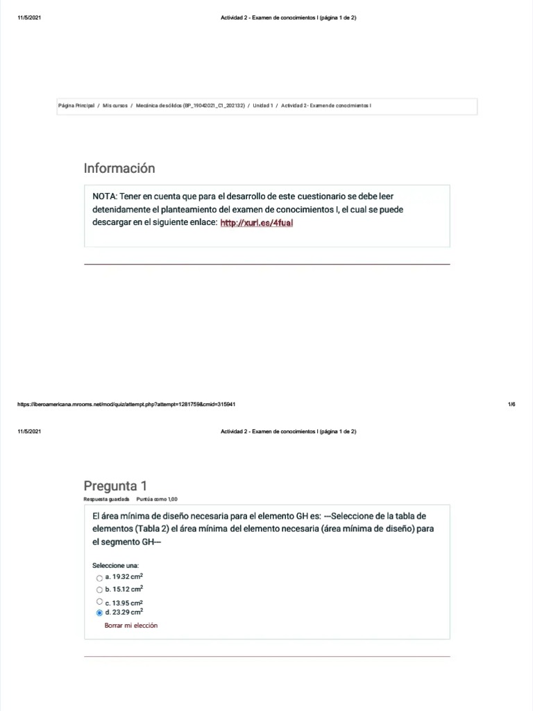 PDF Actividad 2 Examen de Conocimientos I 45 - Compress | PDF