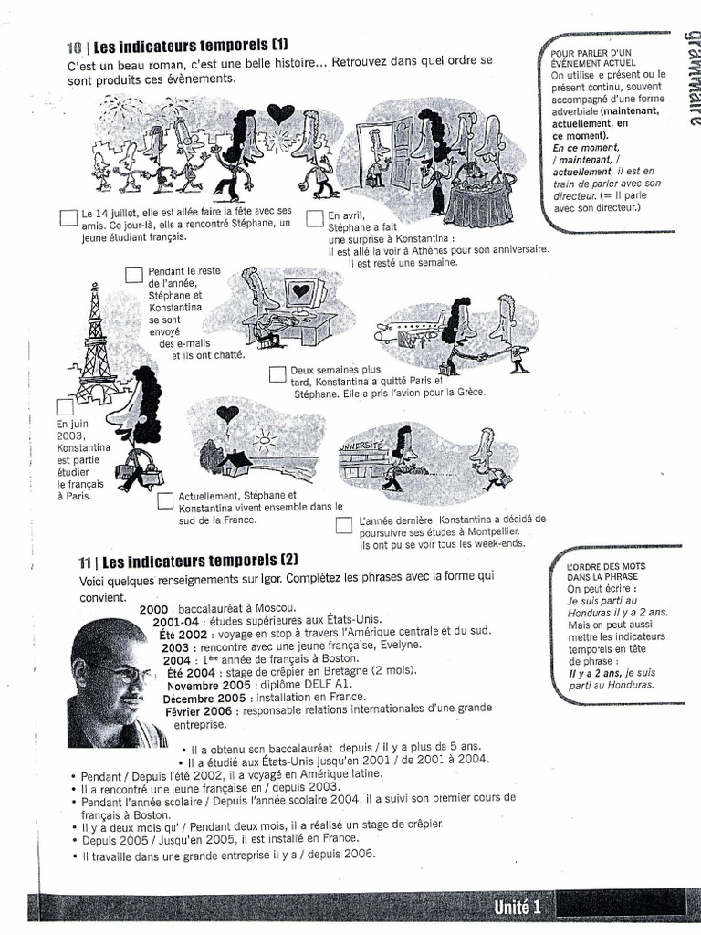 Indicateurs Temporels (Exercices) | PDF