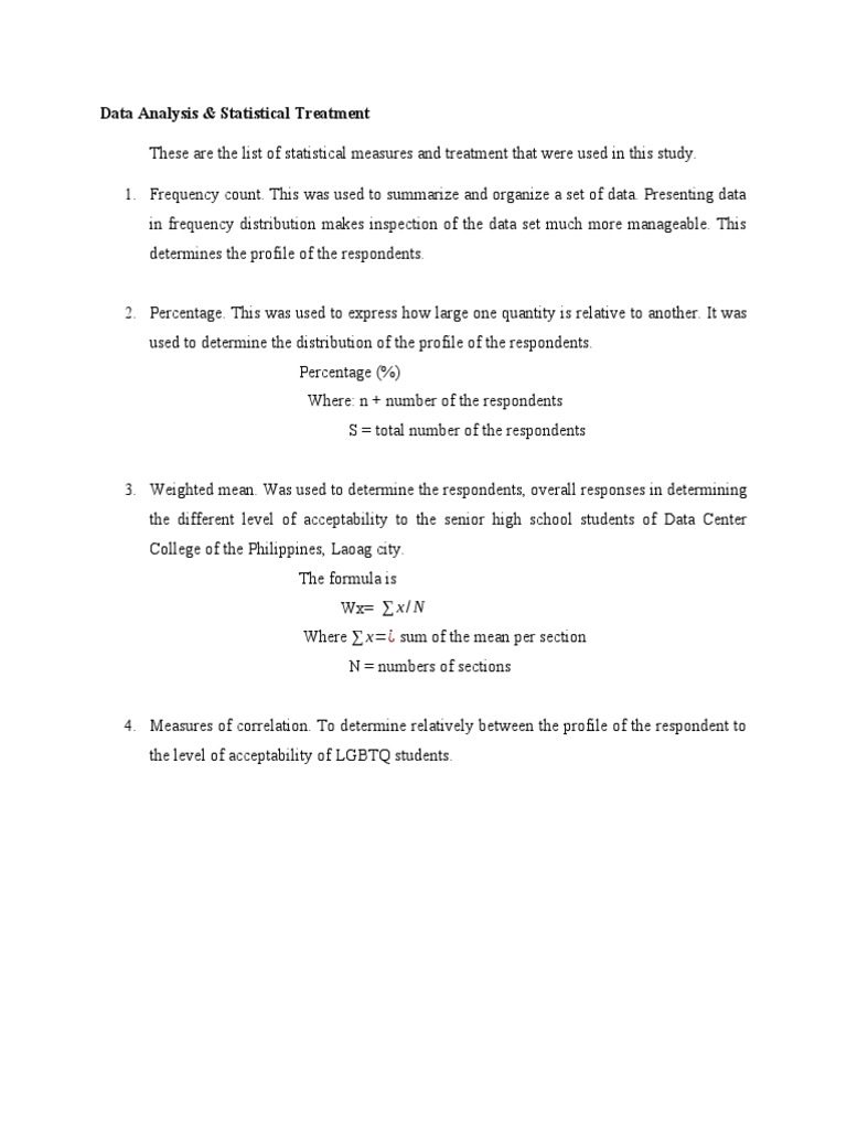 Data Analysis Pdf Mean Statistics