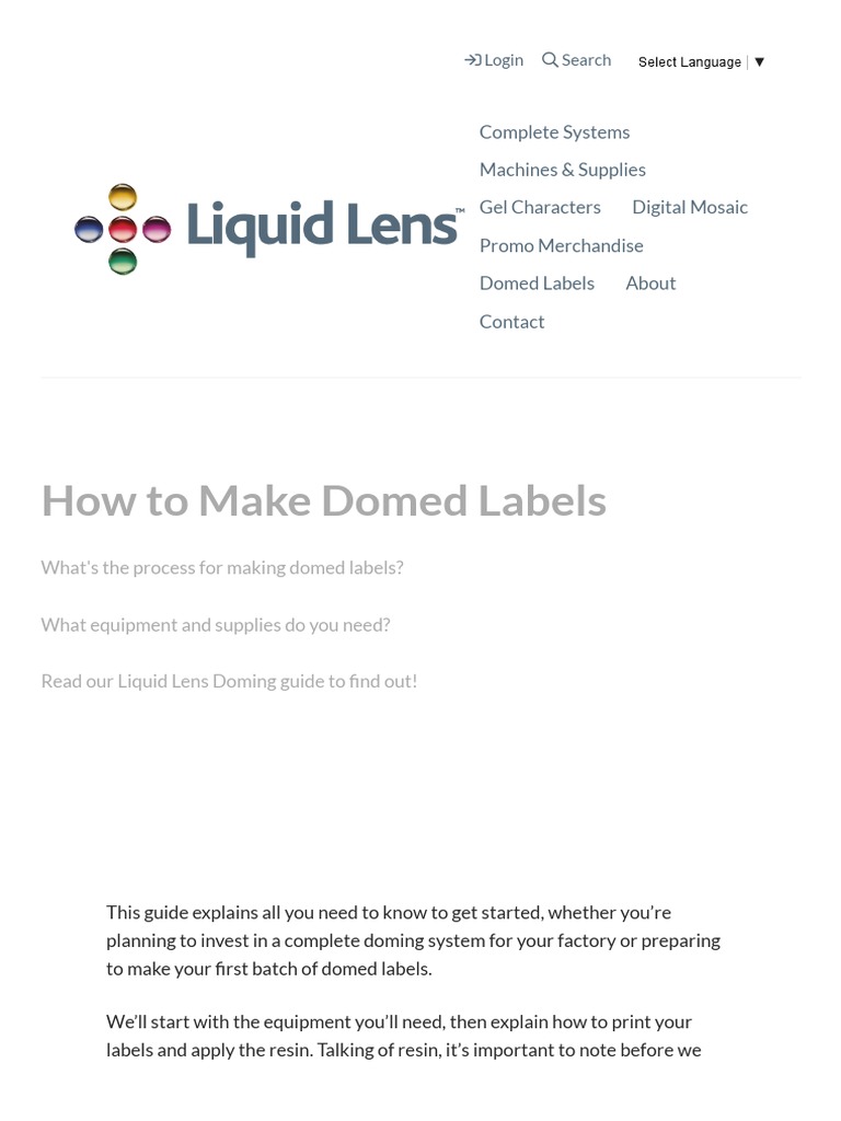 How To Make Domed Labels | PDF | Printer (Computing) | Barcode