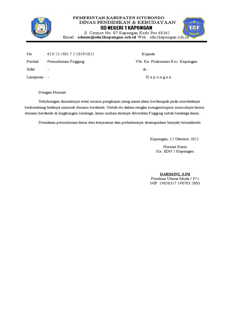 Permohonan Fogging | PDF