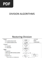 Division Techniques Restoring Vs Non Restoring in COA | PDF | Division ...