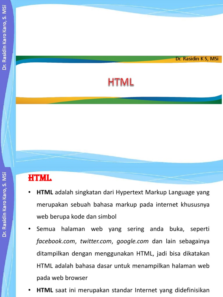 Minggu 1-HTML PDF | PDF