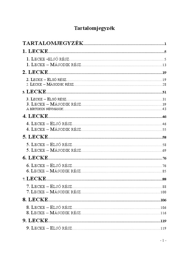 angol_alap-Tomm | PDF