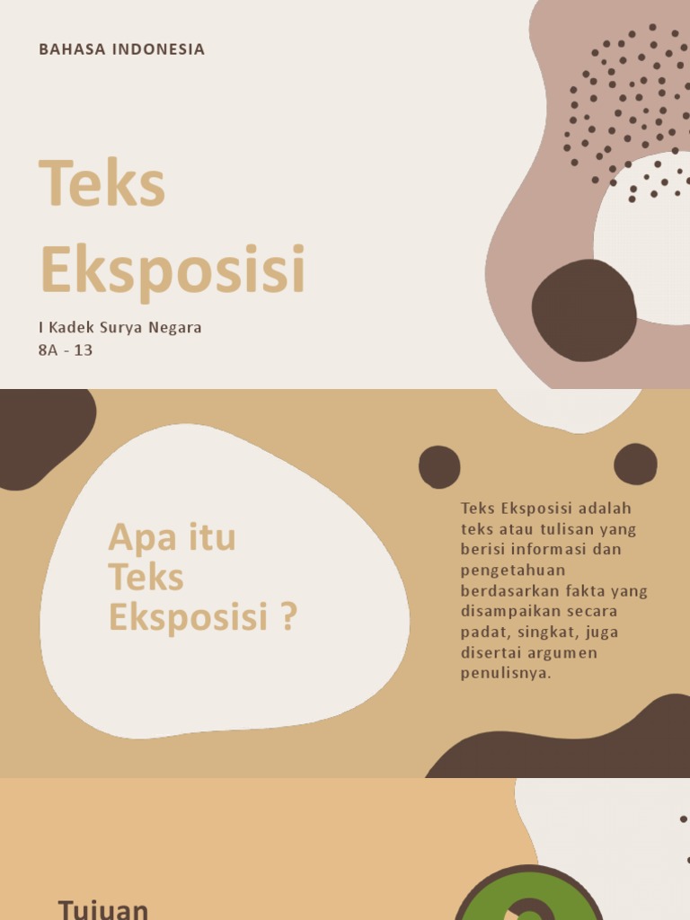 Bahasa Indonesia Kelas 8 - Teks Eksposisi | PDF
