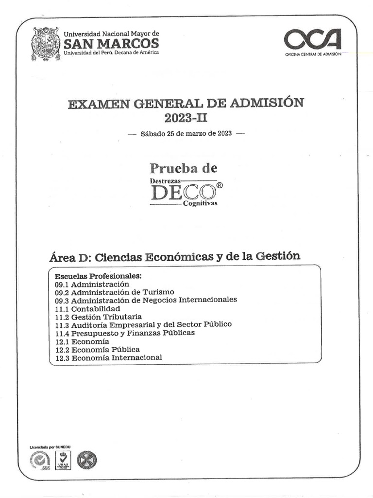 Area D 2023 PDF | PDF