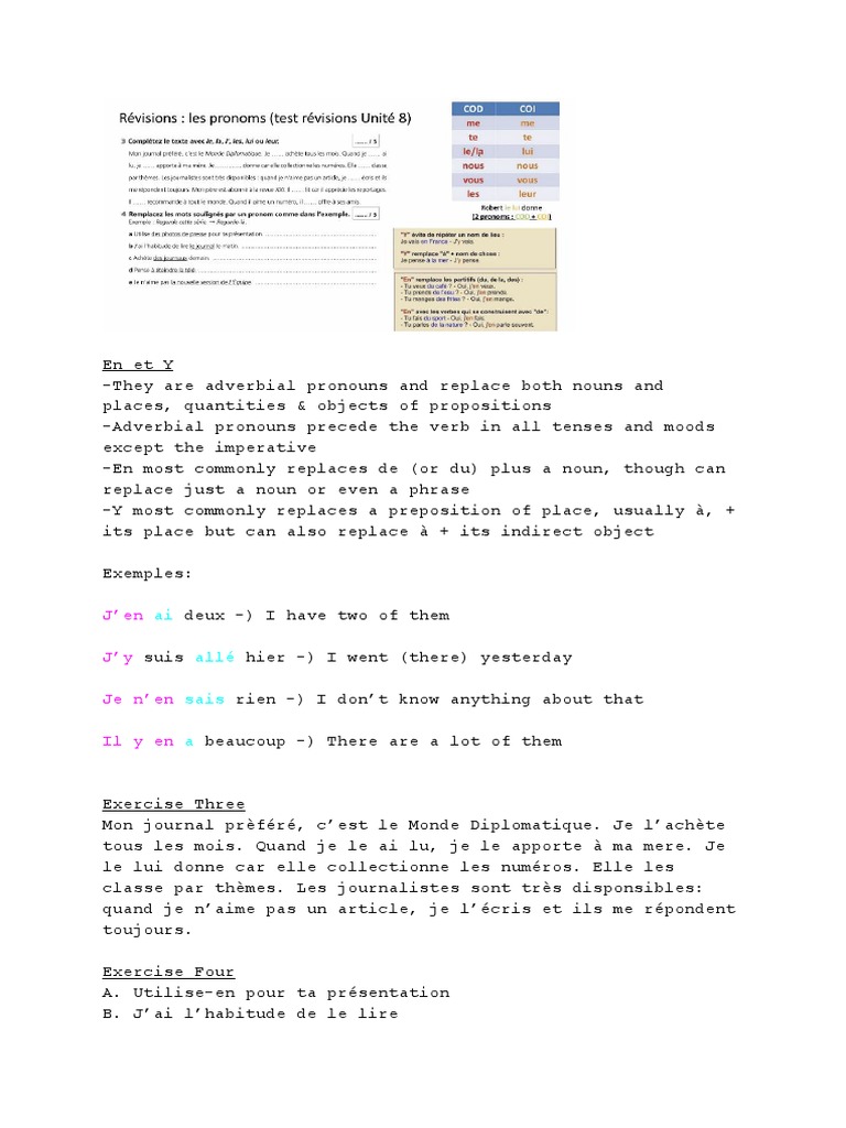 French Notes | Download Free PDF | Verb | Grammatical Number
