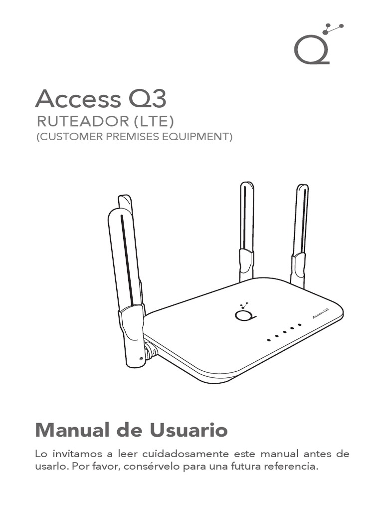 Manual de Usuario Quamtum Access Q3 PDF | PDF | Red de computadoras | Wifi