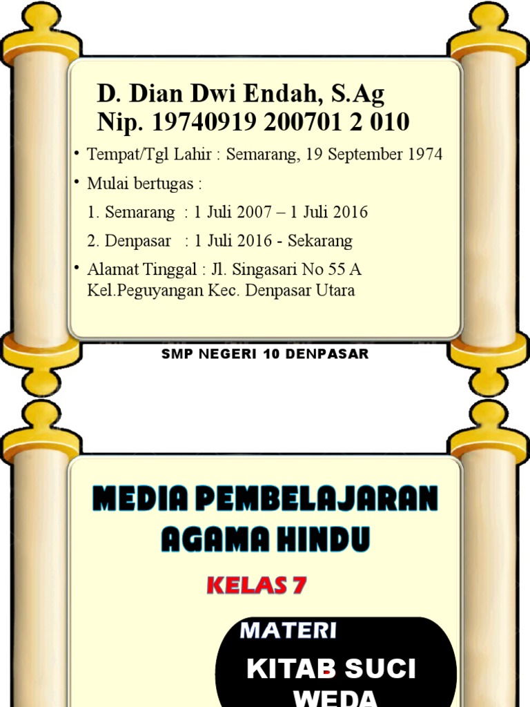 Materi 1 Weda | PDF | Agama & Spiritualitas