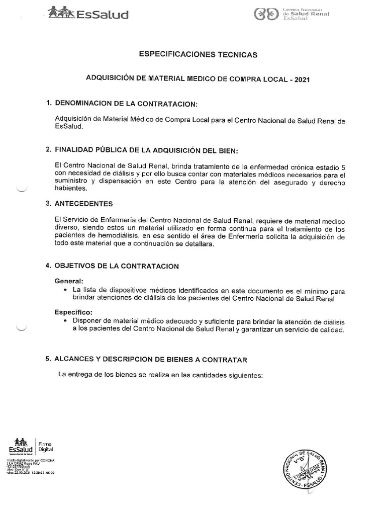 Eett Material Medico Compra Local 2021 | PDF