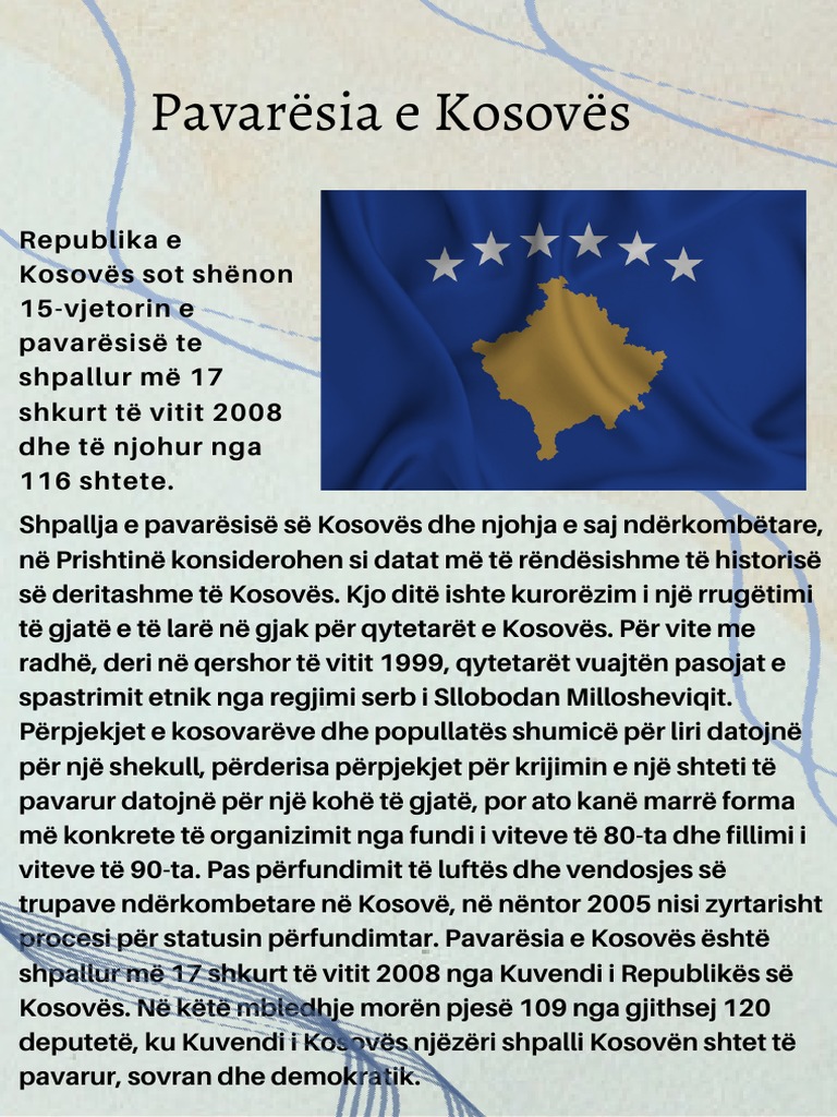 Pavaresia e Kosoves 1 | PDF