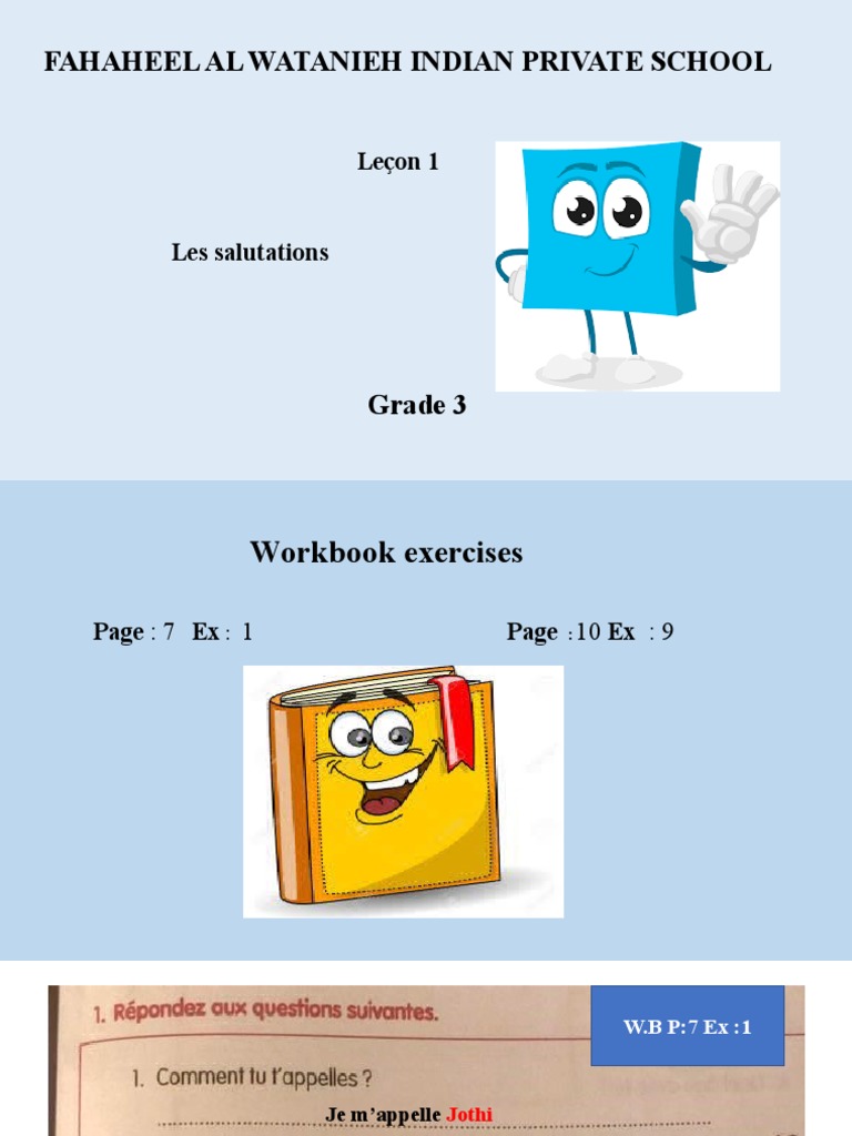 Grade 3-Lecon 1-April - Session 6 | PDF
