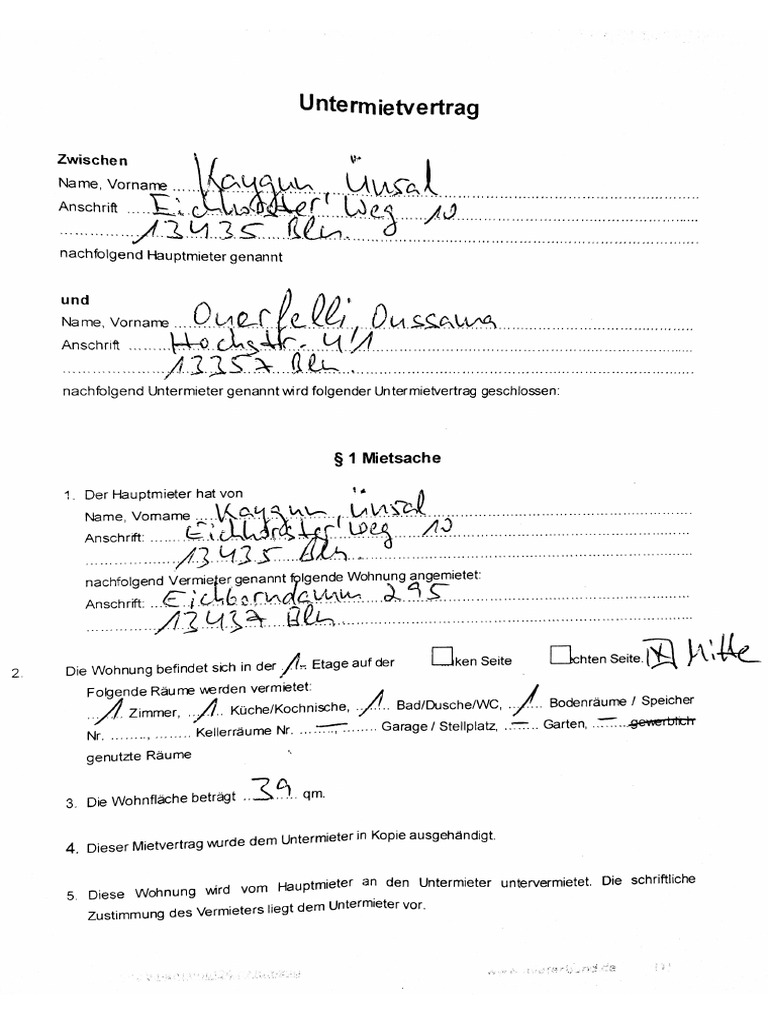 Untermietvertrag.pdf | PDF