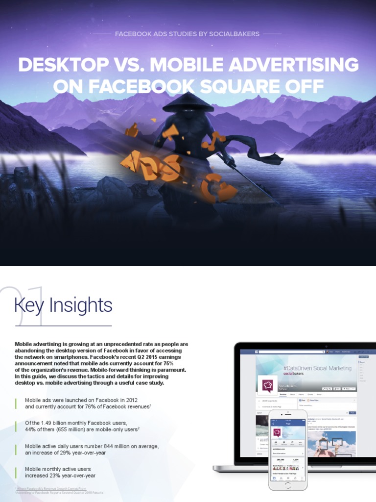 Desktop Vs Mobile Advertising On Facebook Square Off | PDF | Facebook ...