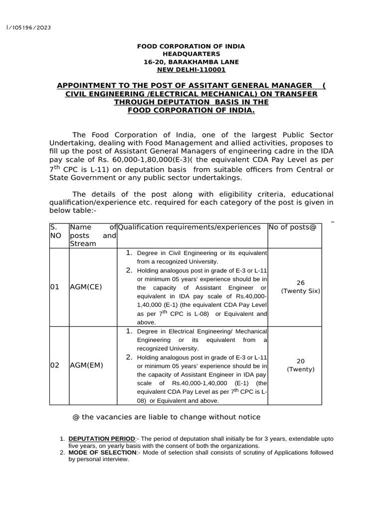 Fci PDF | PDF