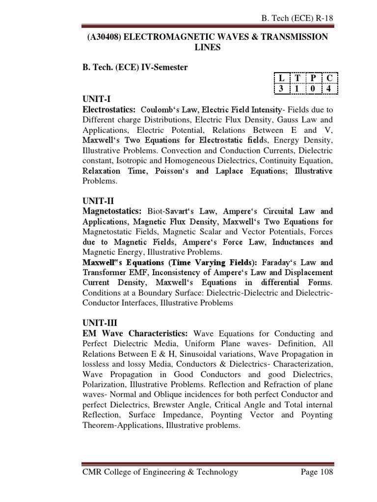 Electromagnetic Waves & Transmission Lines | PDF | Waves | Transmission ...