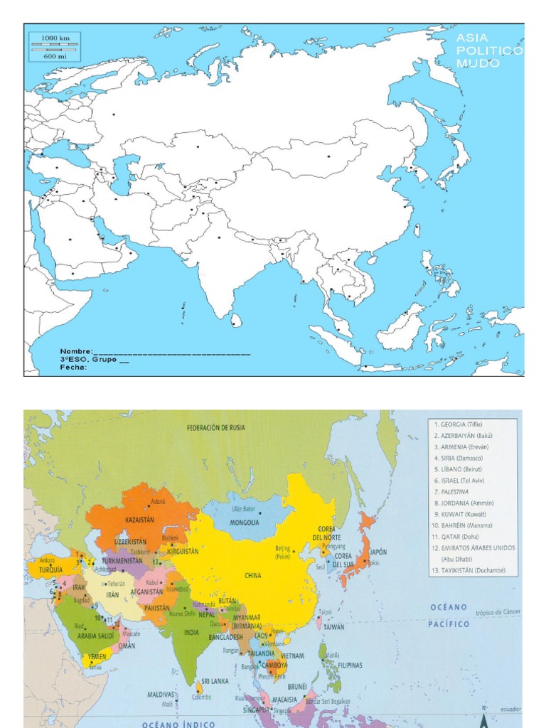 Mapa Asia | PDF