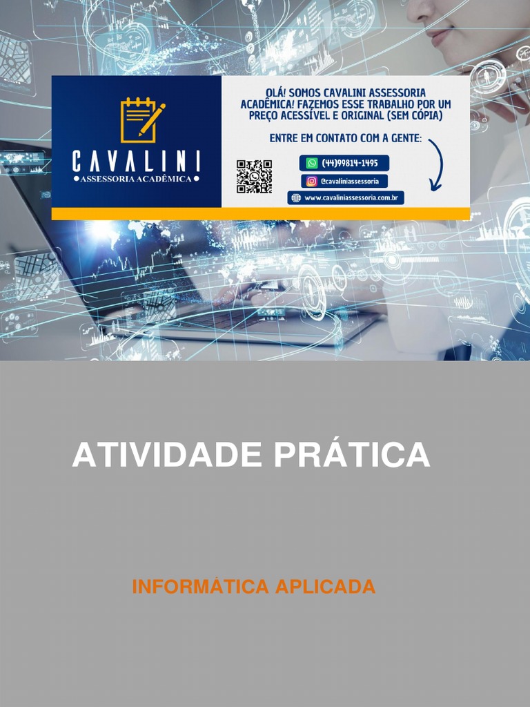 Atividade Prática - Informática Aplicada | PDF | Software de aplicação ...