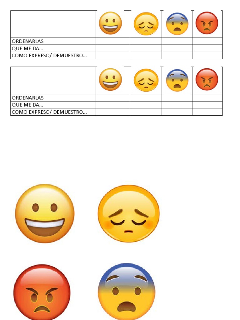 ACTIVIDAD DE EMOJI | PDF