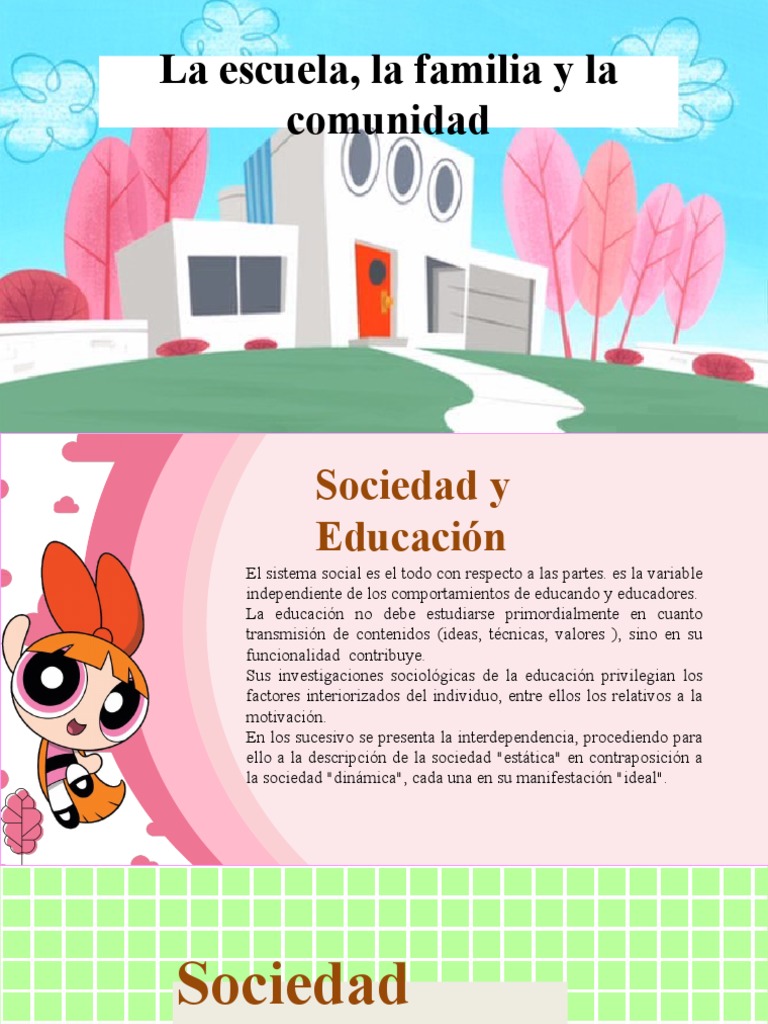 La Escuela, Familia y La Comunidad | PDF | Sociedad | Socialización