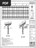 Fixed Solar Mounting Structure Drawing | PDF | Equipment