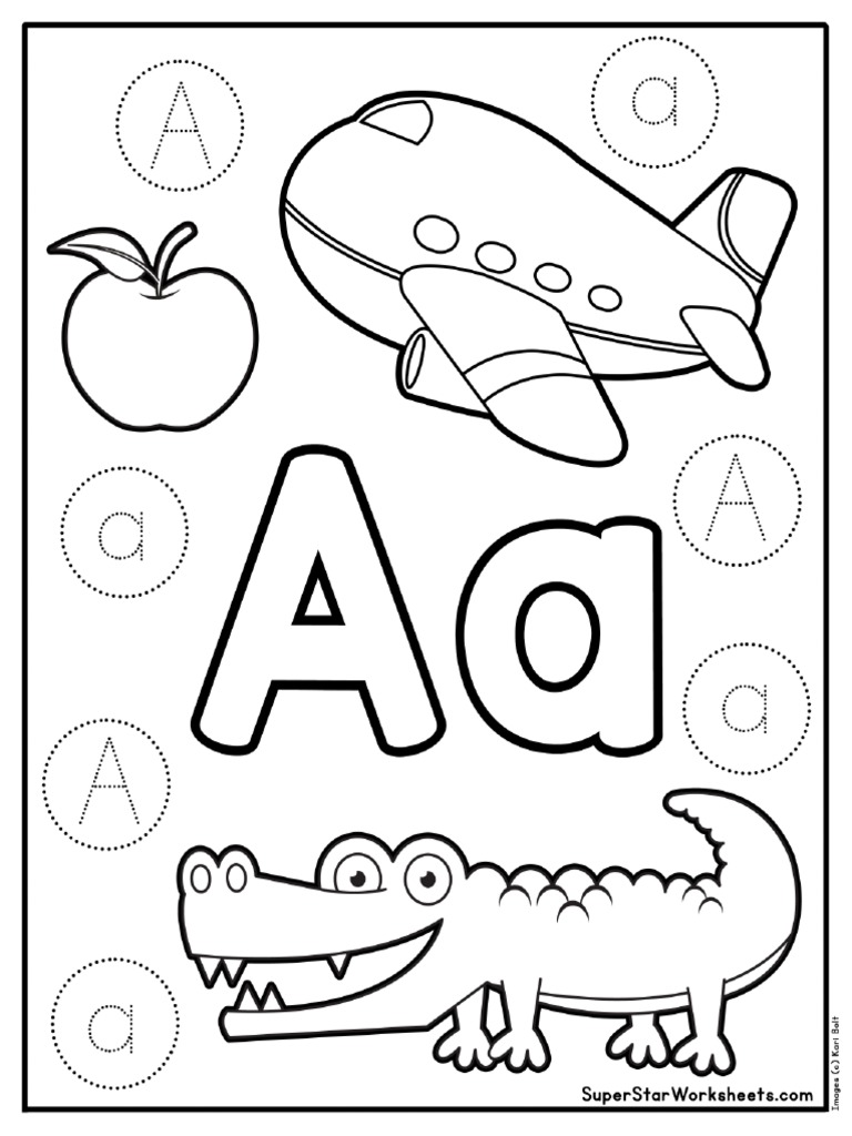 Preschool Letter AWorksheet | PDF
