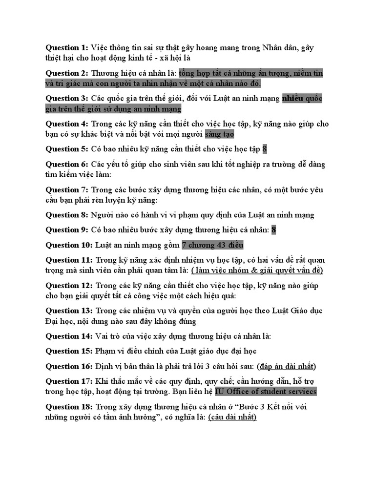 Question SHCD GK | PDF