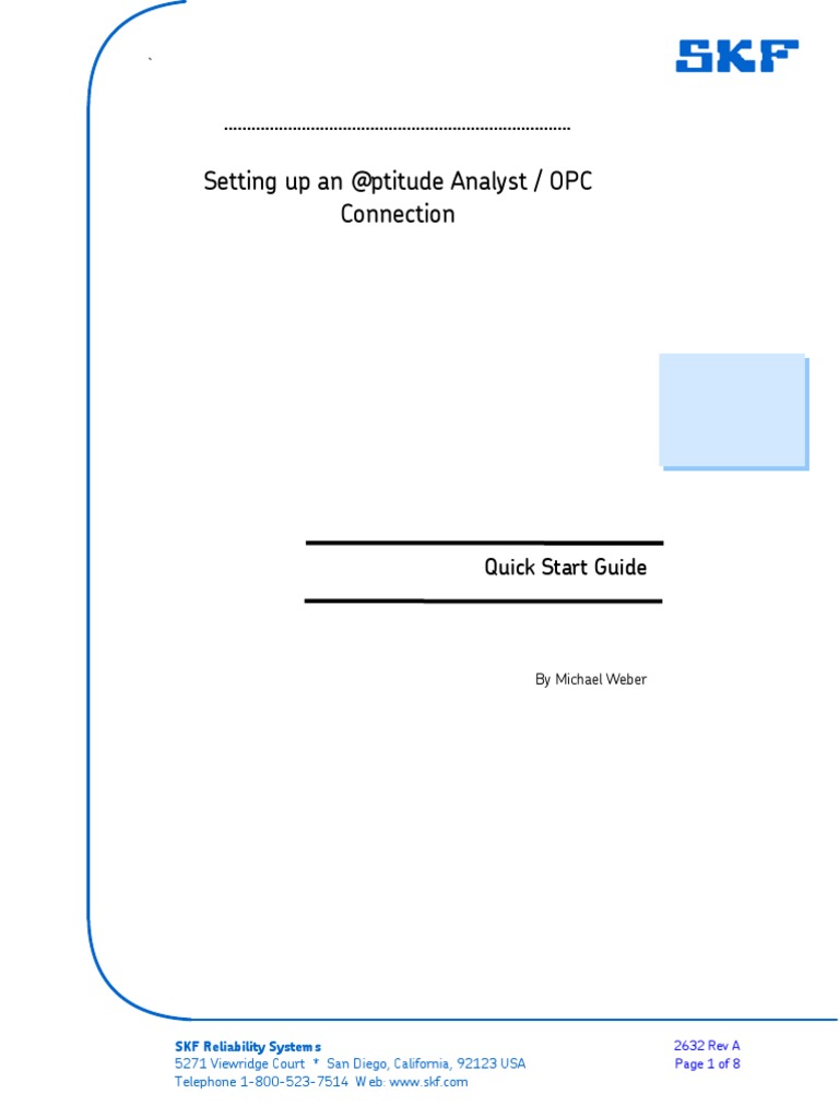 Setting Up An @ptitude Analyst / OPC Connection: Quick Start Guide ... Setting Up An @ptitude Analyst / OPC Connection: Quick Start Guide ...