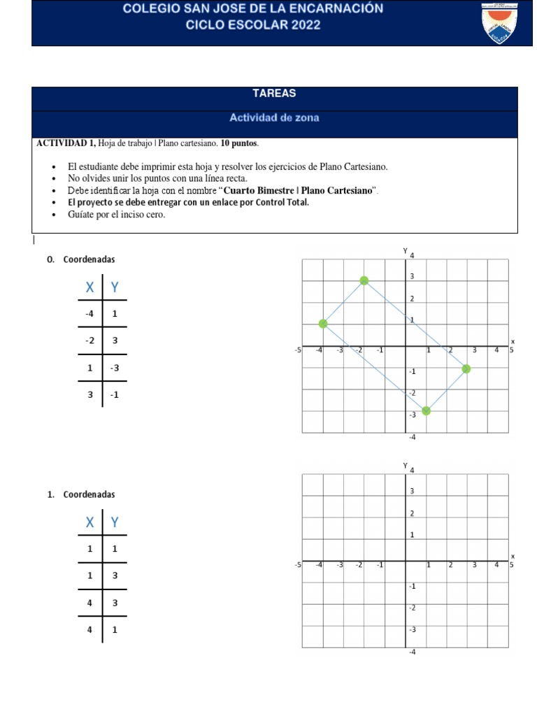 Hojas De Trabajo Sobre Planos De Coordenadas Descubre 9 Ideas De Plano