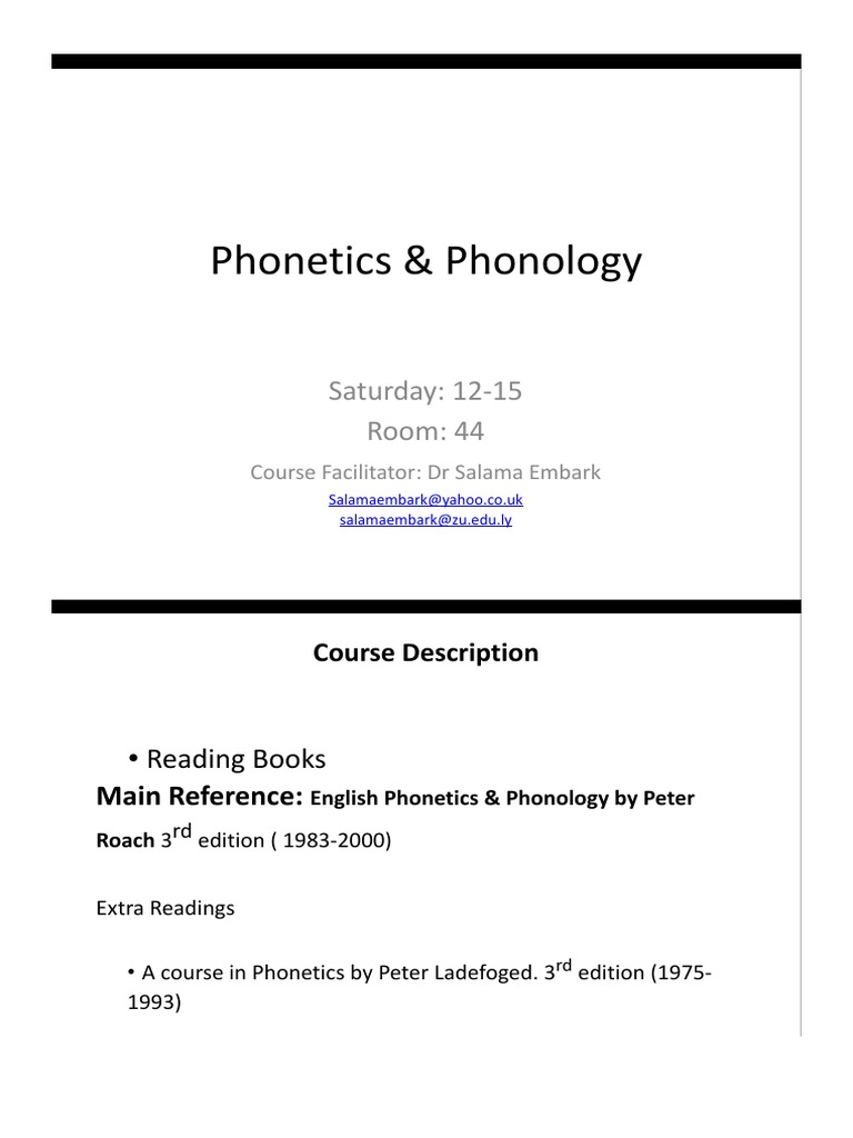 Phonetics and Phonology - PPTX - Google Slides PDF | PDF | Phonetics | Phonology