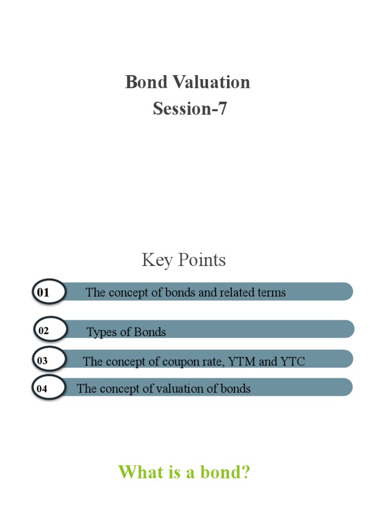Bond Valuation - Session 7 | PDF | Bonds (Finance) | Yield (Finance)