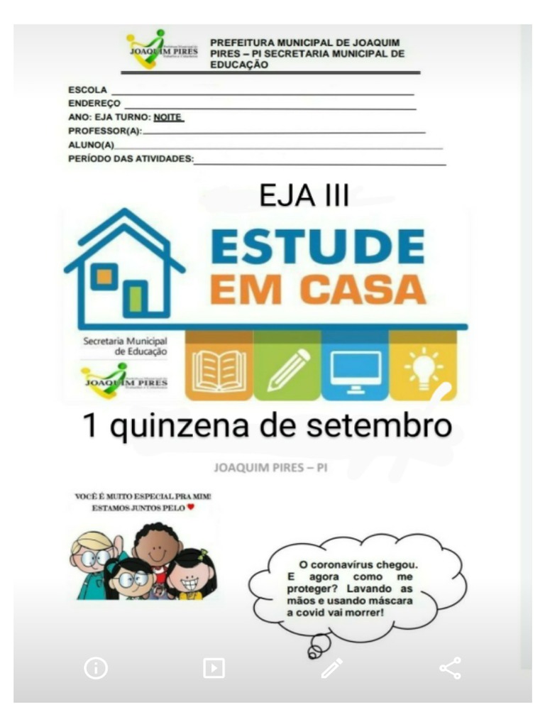 09 Atividade Eja Iii | PDF