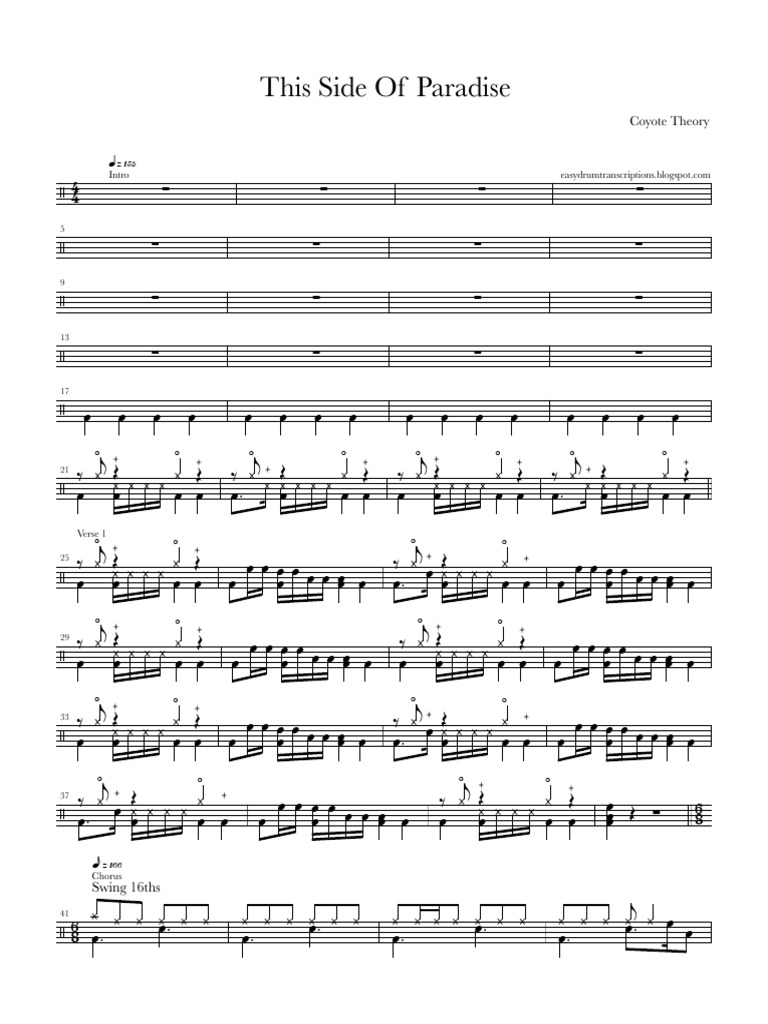 Coyote Theory - This Side Of Paradise.pdf | PDF