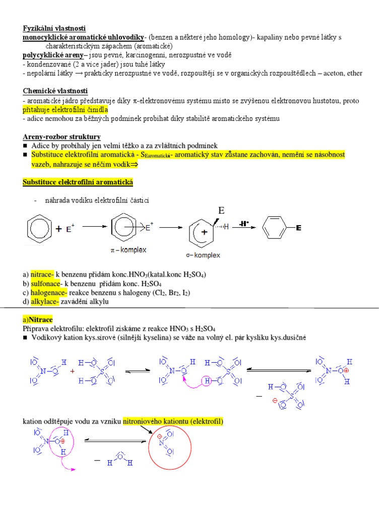 Aromatické Uhlovodíky Zápis 2 | PDF