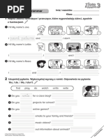 Tiger and Friends 2 Unit 1 | PDF