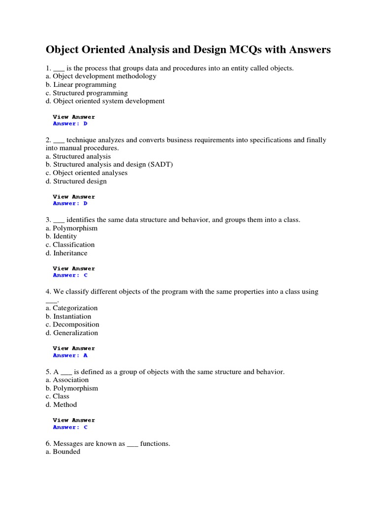 Question Bank Pdf Pdf Class Computer Programming Object Computer Science