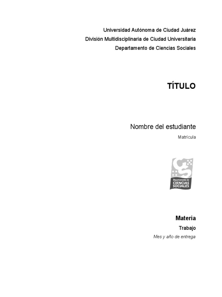 Portada Uacj | PDF