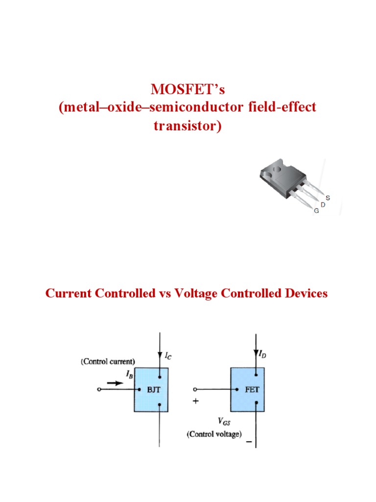 Mosfet Pdf Field Effect Transistor Mosfet