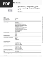 Datasheet Easergy MiCOM P14x - P143 - E-N - J | PDF | Power Supply | Equipment