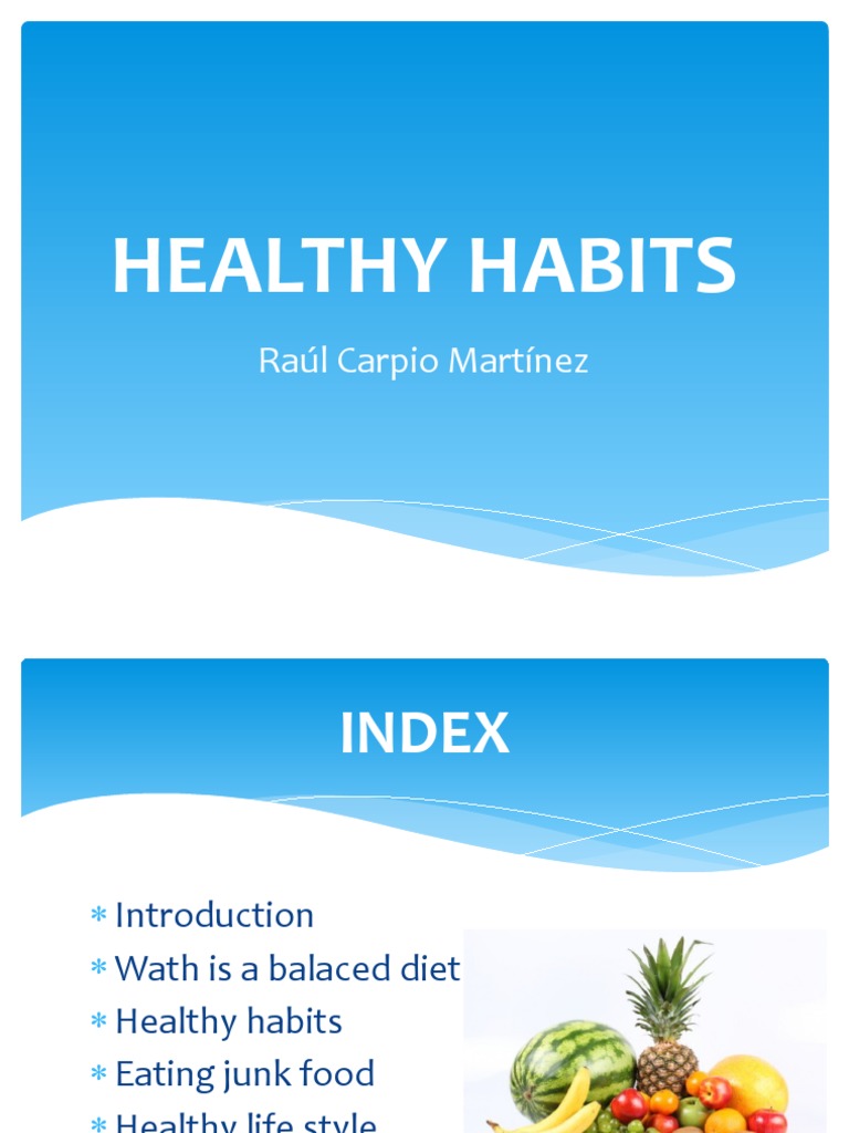 Healthy Habits | PDF