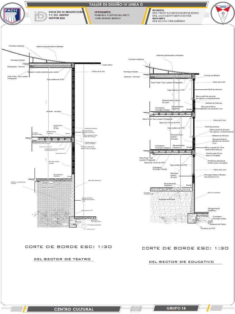 Corte de Bordes | PDF | Hormigón | edificio