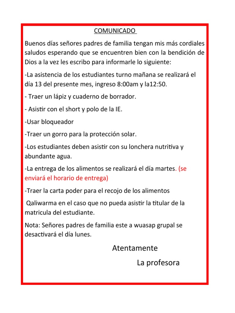 Comunicado 01 - 2023 | PDF