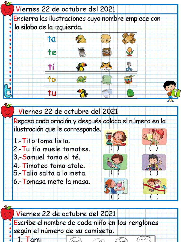 Tarea Letra T | PDF