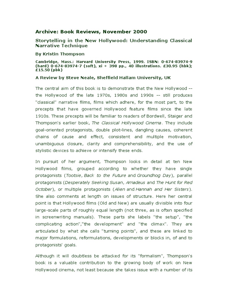 New Hollywood: Classical Narrative Insights | PDF
