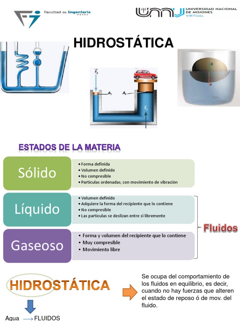 Hidrostatica PDF | PDF | Presión | Líquidos