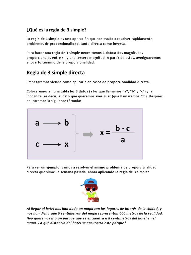 Qué Es La Regla de 3 Simple | PDF