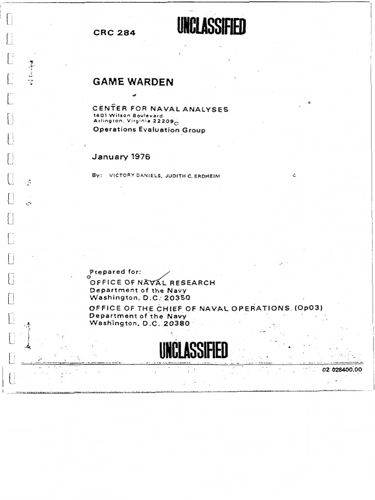 Game Warden Operations in Vietnam | PDF | Defense Intelligence Agency ...