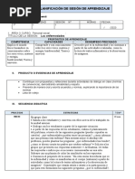 Sesión Ciencia y Tecnología de Lso Sentidos | PDF | Aprendizaje | Evaluación
