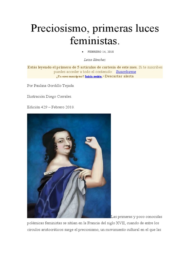 Preciosismo | PDF | Feminismo | Estudios de género