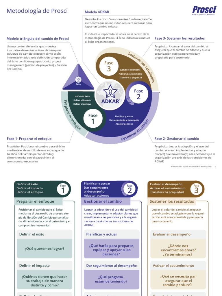 3.metodologia Prosci Handout | PDF | Business